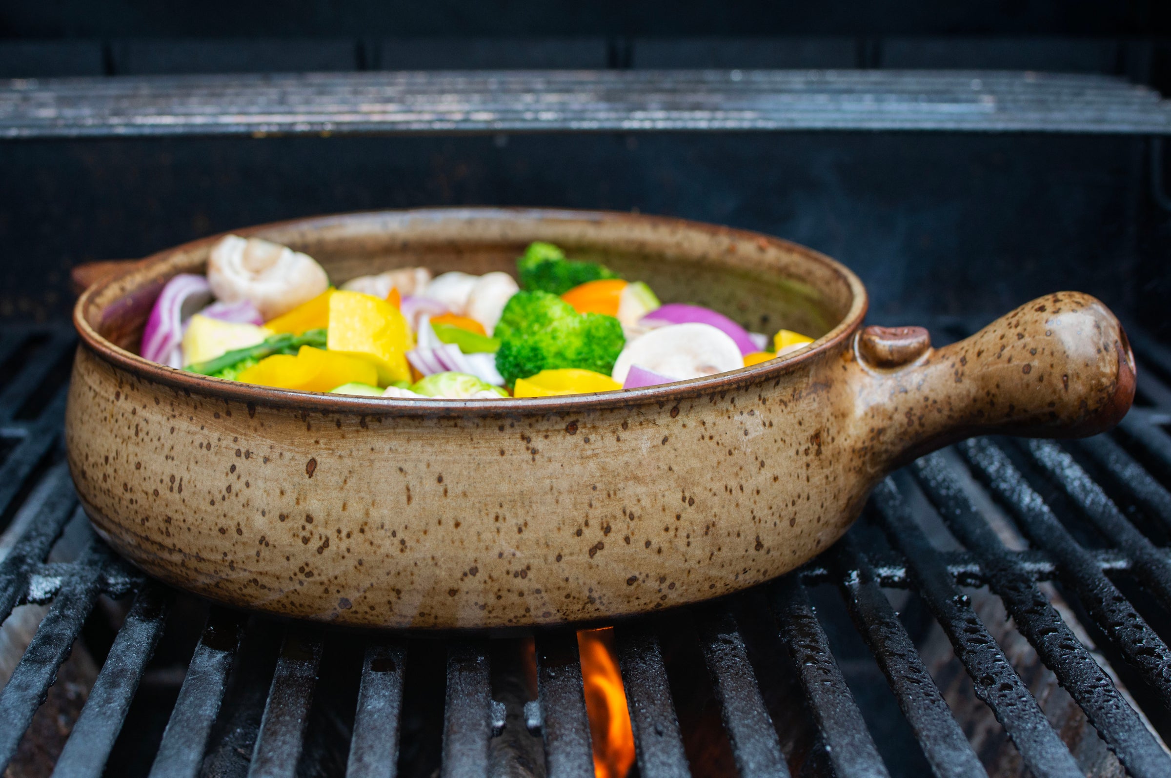 Clay Coyote Flameware Grill Basket | Clay Coyote Arts, Inc.