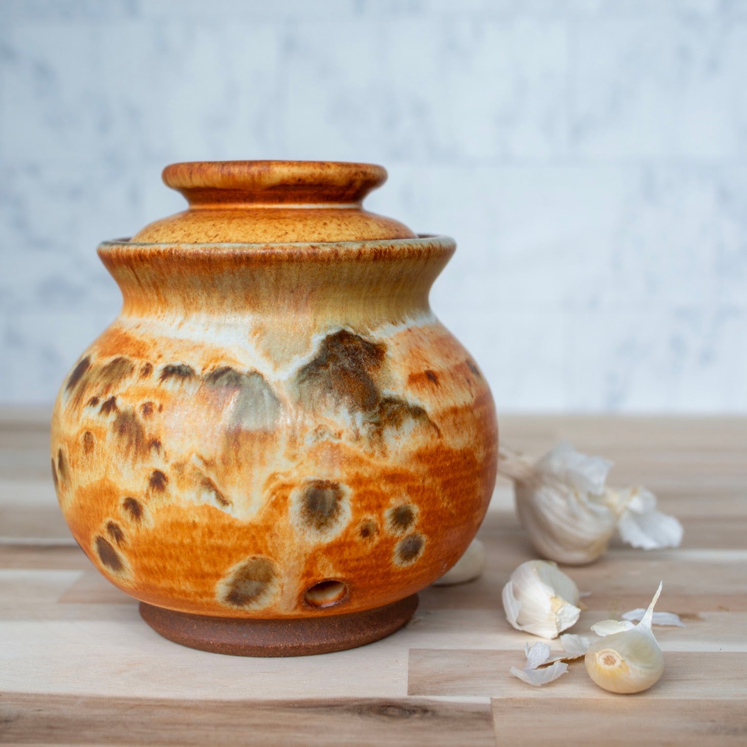 Clay Coyote Garlic Keeper | Clay Coyote Arts, Inc.
